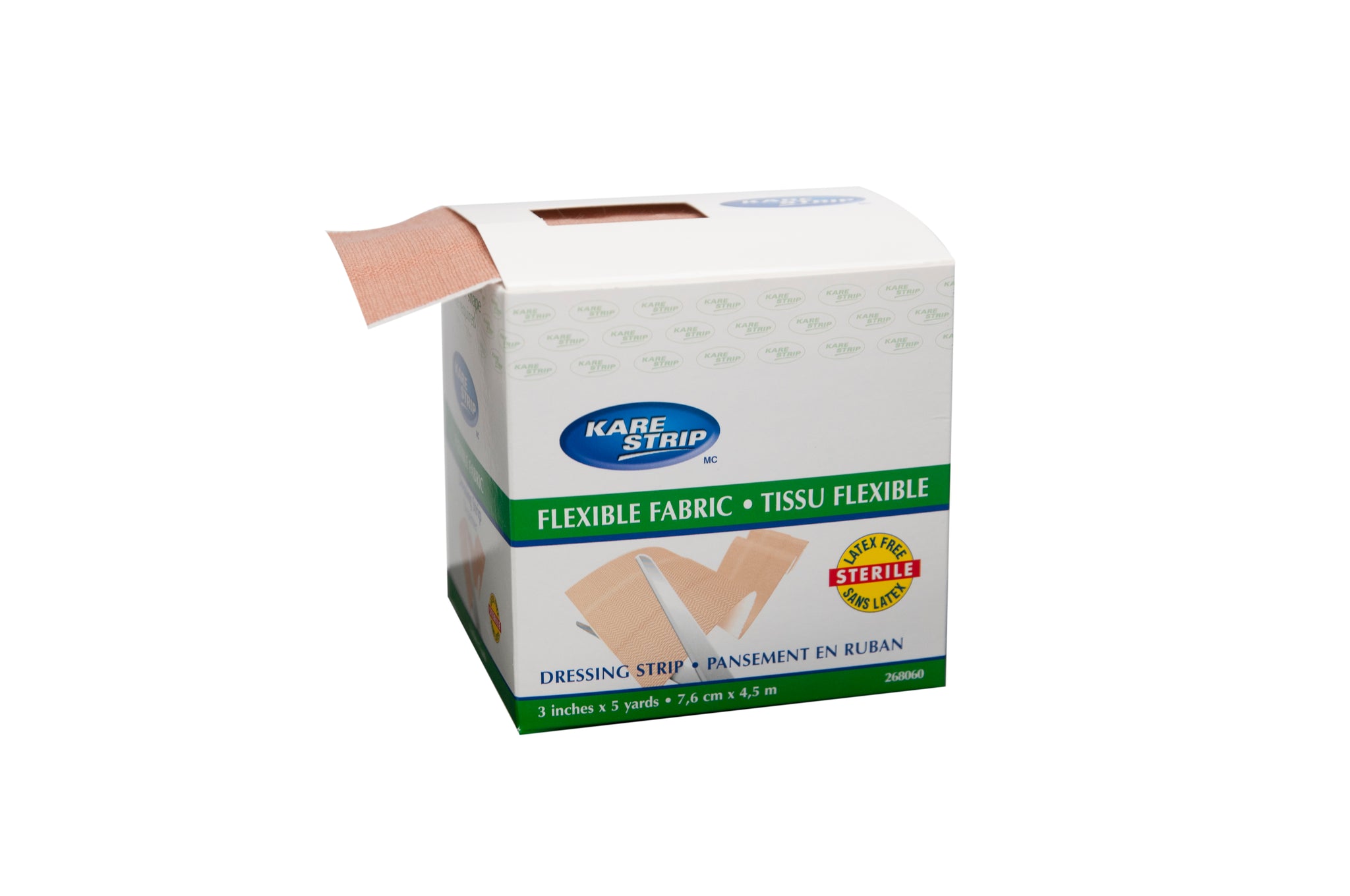 Kare Strip™ Dressing Strip, Fabric 3" x 5 yards or 7.5 CM X 4.5 M, Lat ...